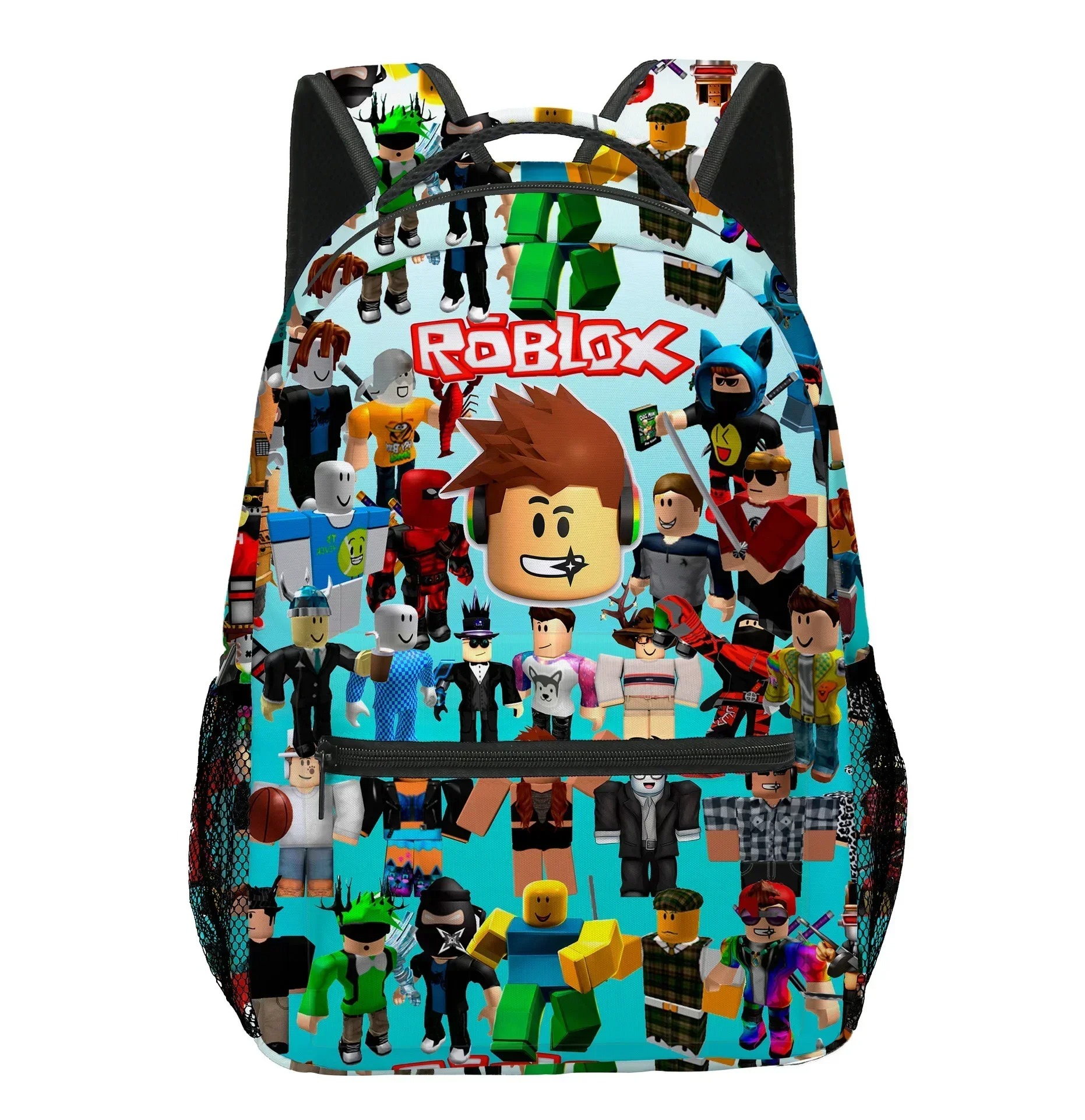 Roblox Rugzak Kinderen Blauw met Personages • Mijn Schooltas
